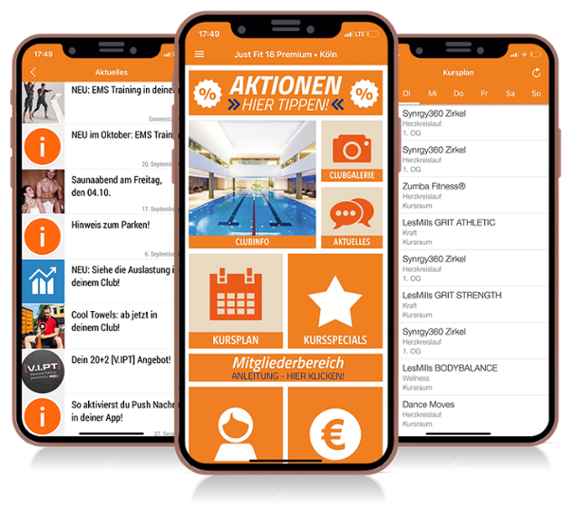 Hol' dir die Just Fit App!